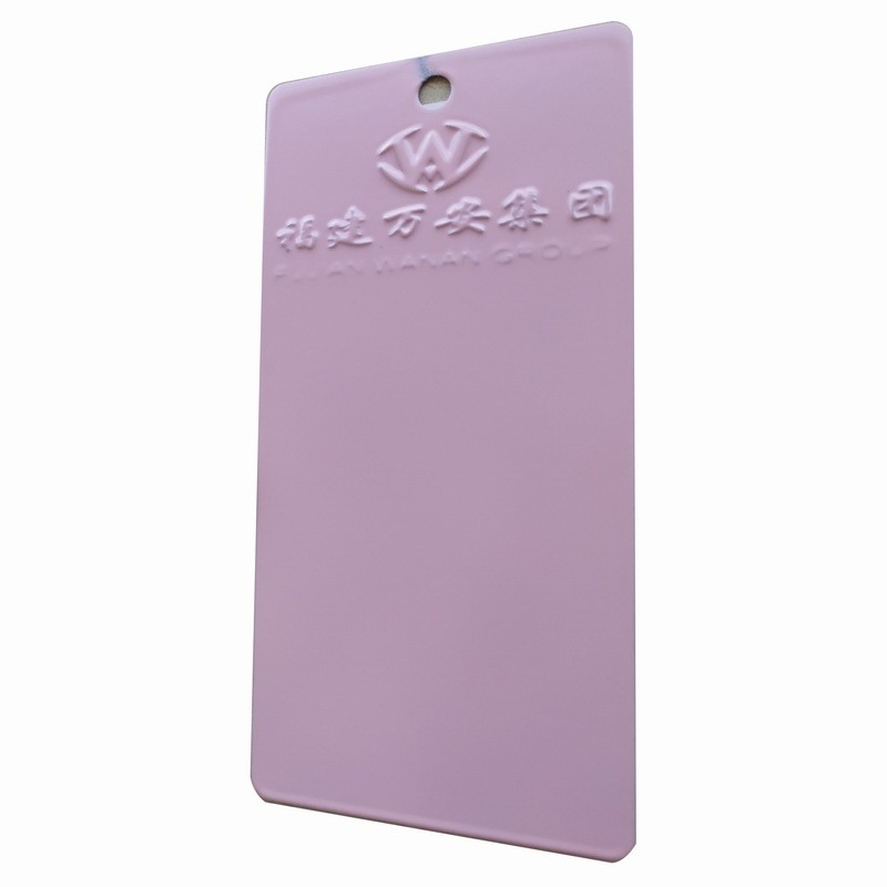 Fujian Wanan Indoor Use Pink Color Pantone 699C Smooth Surface Powder ...